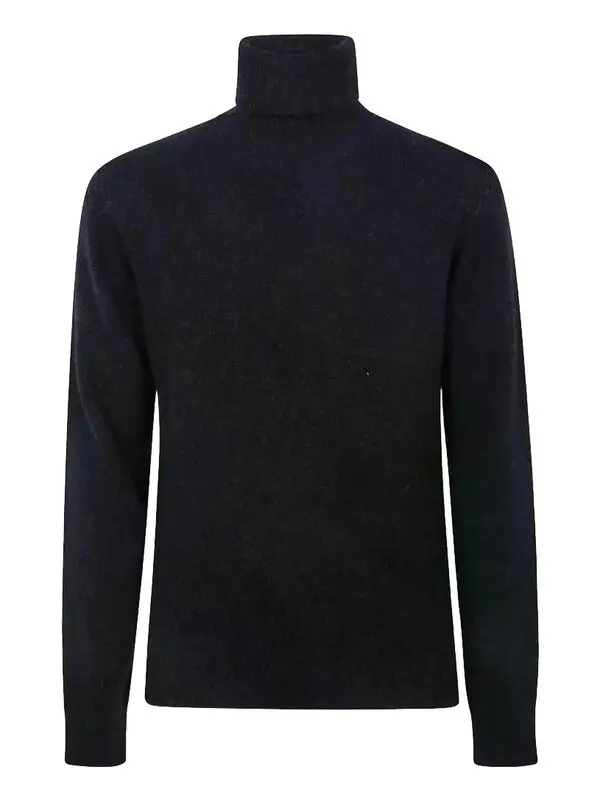 NUUR Wool Roll Neck Sweater - Black