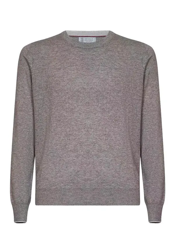 Brunello Cucinelli Cashmere Crew-neck Sweater - Grey