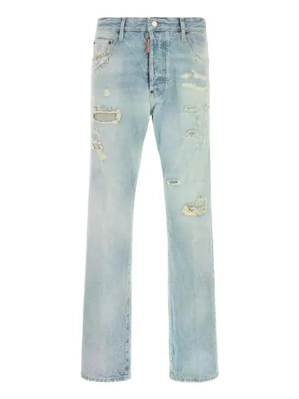 Dsquared2 Distressed Denim Jeans - Blue