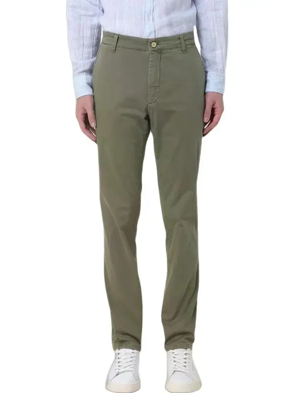 JECKERSON Stretch-cotton Chino Trousers - Green