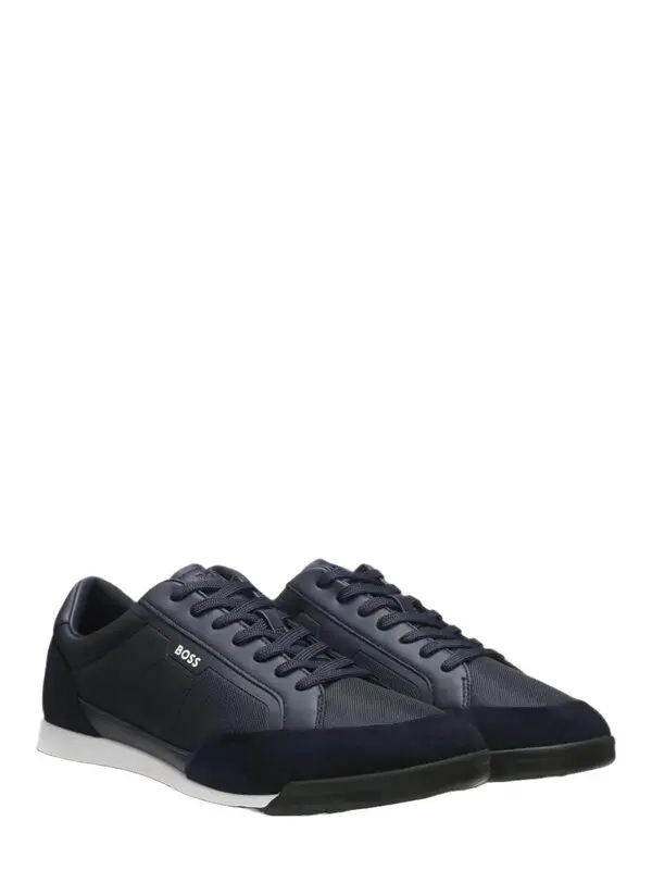 BOSS Nitan Panelled Sneakers - Blue