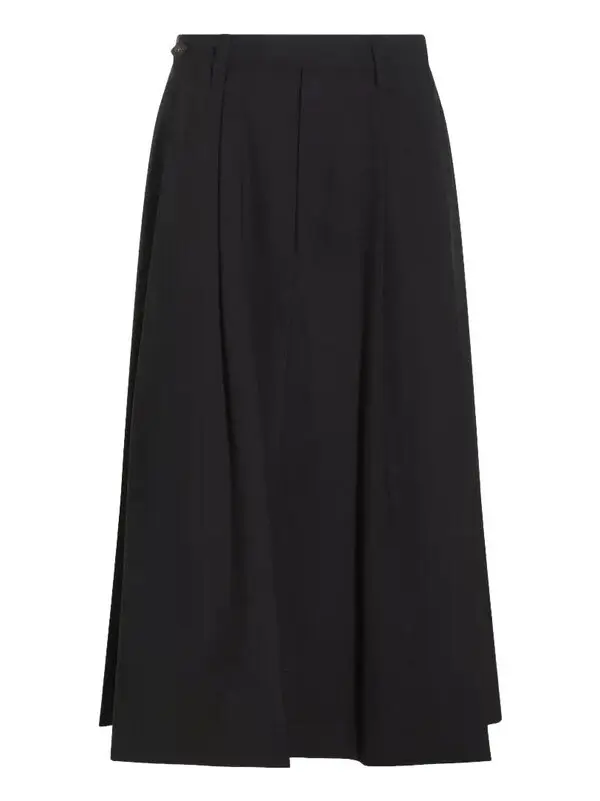 Brunello Cucinelli A-line Midi Skirt - Black