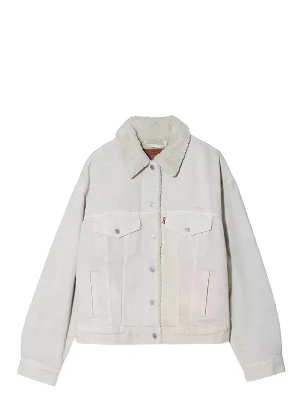 LEVI'S Sherpa Collar Denim Jacket - Neutrals