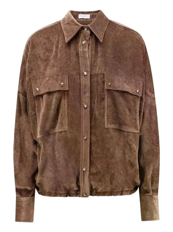 Brunello Cucinelli Corduroy Shirt - Brown