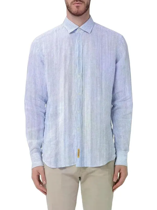 B.D.BAGGIES Striped Cotton Shirt - Blue