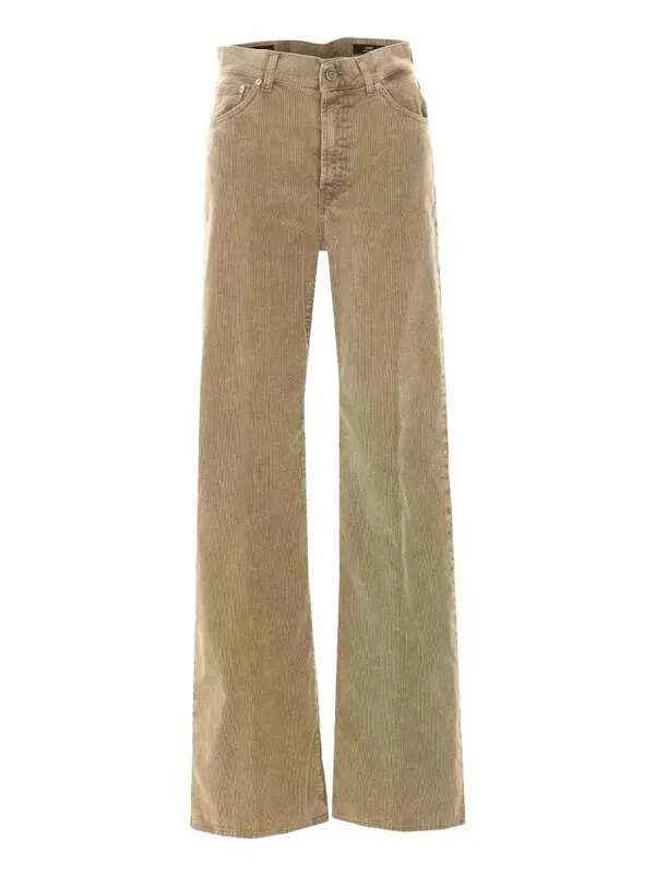 DONDUP Corduroy Wide-leg Jeans - Neutrals
