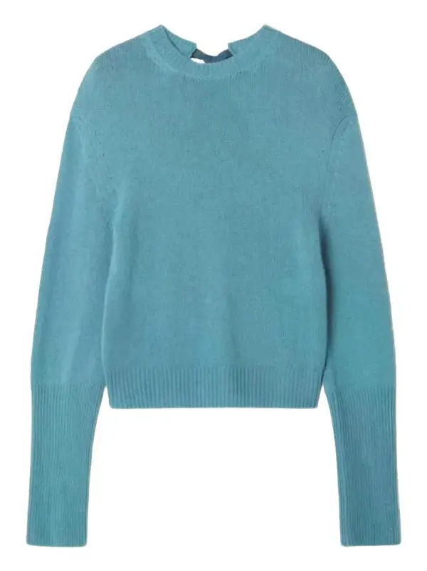 LANVIN Cashmere Sweater With Bow Detail - Blue