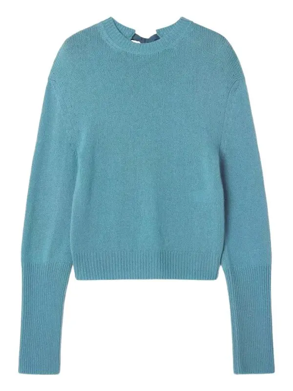 LANVIN Cashmere Sweater With Bow Detail - Blue