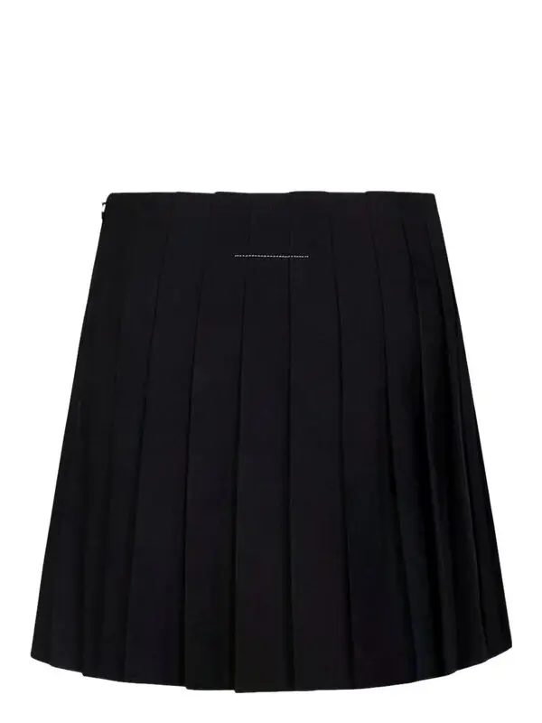 MAISON MARGIELA Pleated Mini Skirt - Black