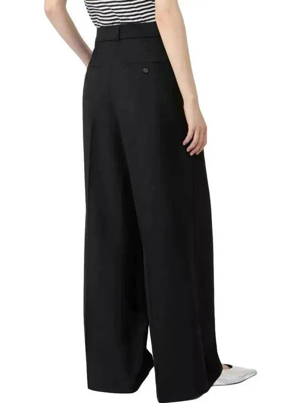 Max Mara Pleat-detail Trousers - Black
