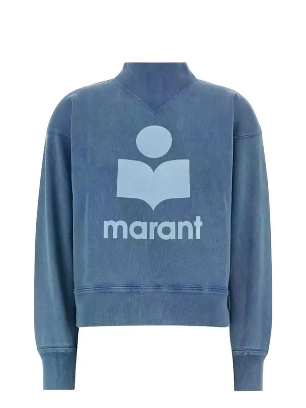 MARANT ETOILE Moby Logo-print Sweatshirt - Blue