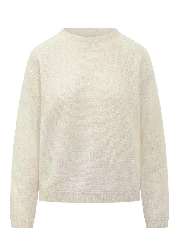 Fabiana Filippi Textured Knit Crew Neck Sweater - Neutrals