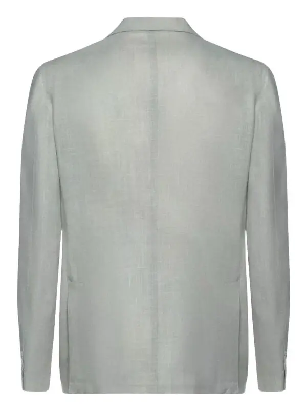 Eleventy Single-breasted Notched-lapels Jacket - Grey