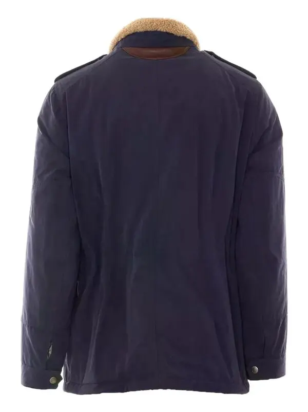 Brunello Cucinelli Shearling Collar Multi-pocket Jacket - Blue