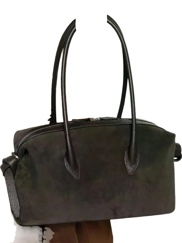 Yuzefi Brioche Duffle Shoulder Bag - Brown