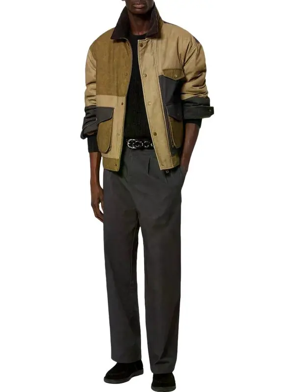 MARANT Relaxed Straight Fit Cotton Pants - Grey