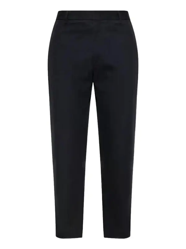 JIL SANDER Creased Cotton Trousers - Blue
