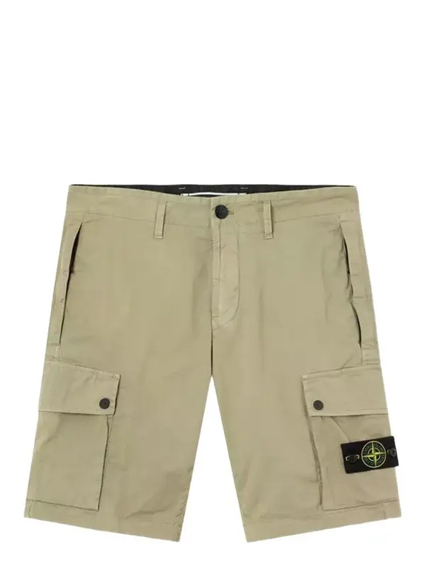 Stone Island Compass-patch Cargo Shorts - Neutrals