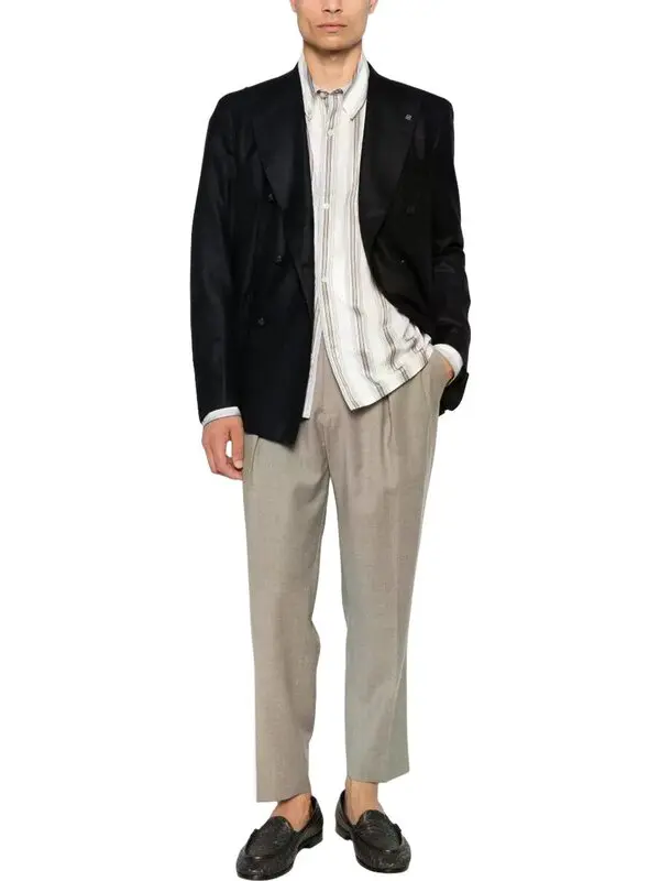 BRIGLIA 1949 Portobellos Pleated Trousers - Neutrals