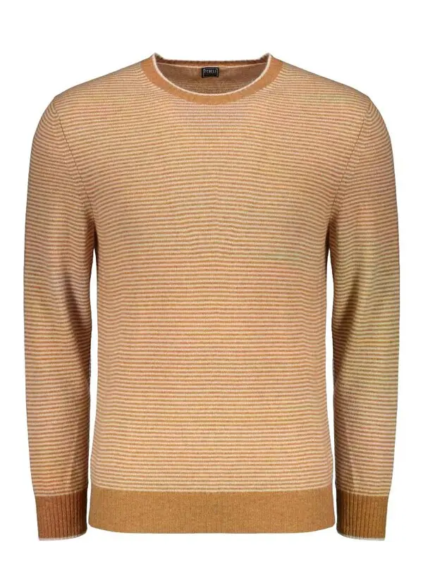 Fedeli Striped Cashmere Sweater - Neutrals