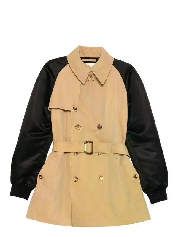 Alexander McQueen Belted Double-breasted Coat - Brown