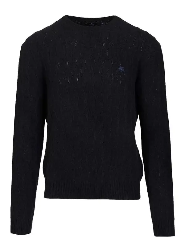 Etro Pegaso Embroidered Cashmere Sweater - Blue