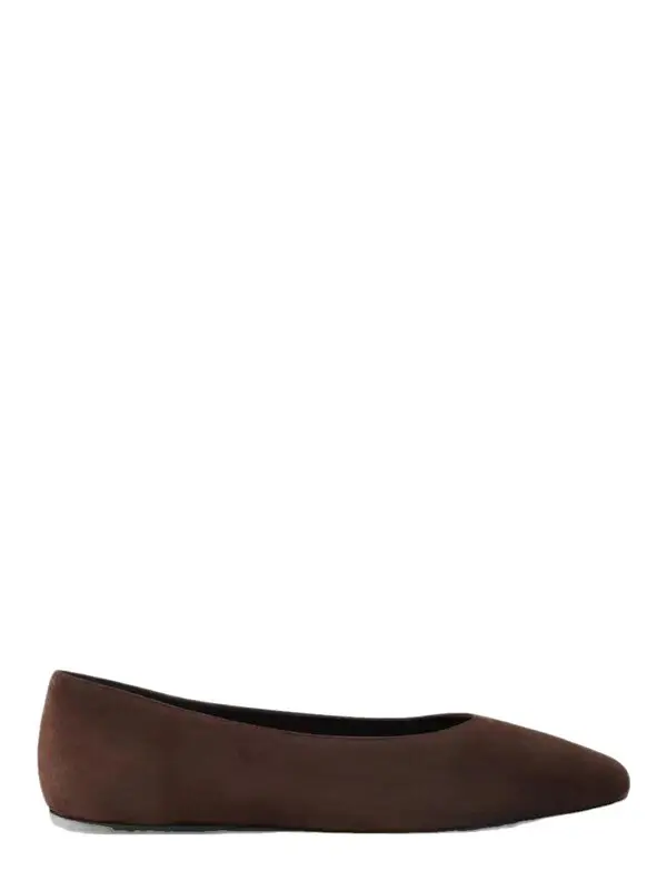 Prada Suede Ballerinas - Brown