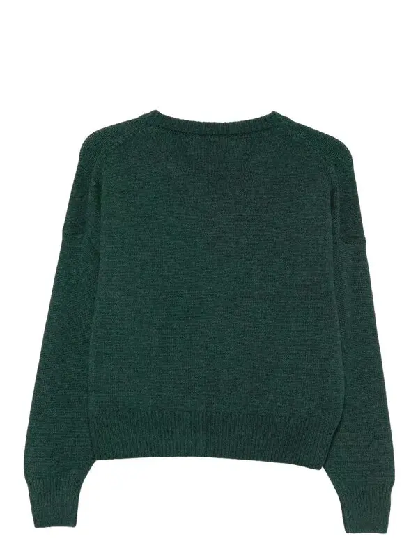 Incentive! Cashmere Connie V-neck Cashmere Sweater - Green