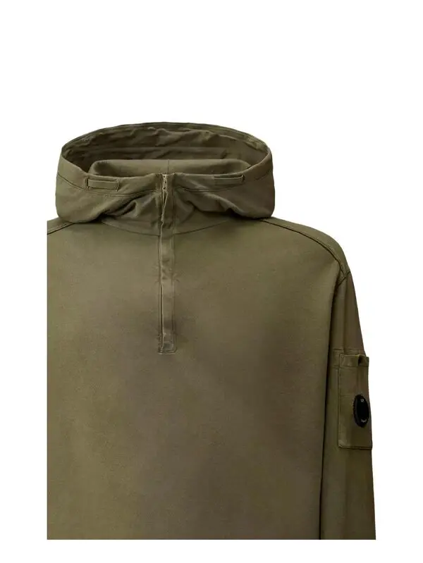 C.P. COMPANY Half-zip Hoodie - Green