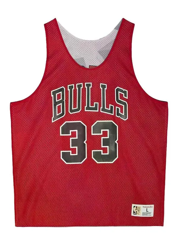 Mitchell & Ness X Nba Chicago Bulls Scottie Pippen Reversible Mesh Tankt Top - Red