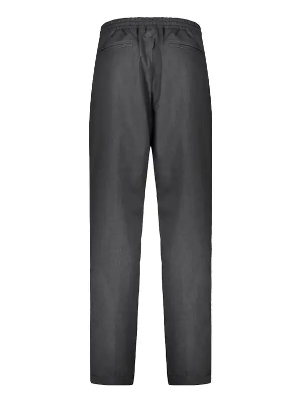 Fedeli Drawstring Elasticated-waist Trousers - Grey