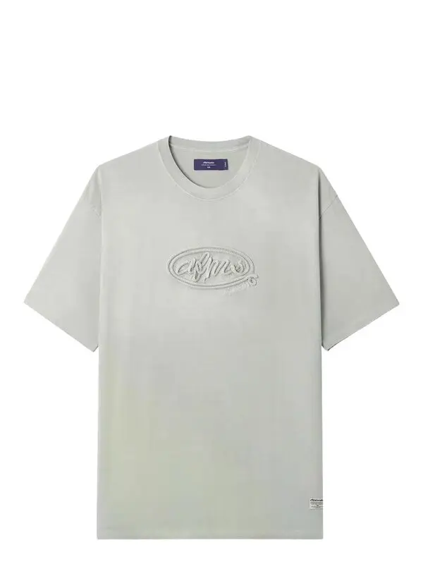 AFTERMATHS Rope-logo T-shirt - Grey