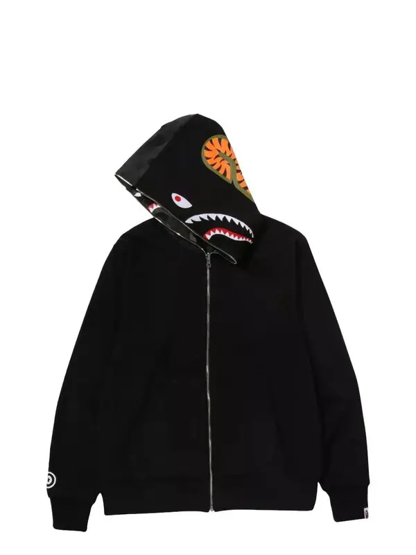 A BATHING APE Shark Full Zip Reversible Hoodie - Black