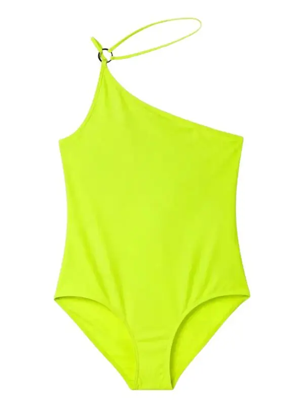 Coperni One-shoulder Ring Detail Swimsuit - Yellow