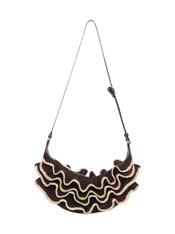 Zimmermann Ruffled Shoulder Bag - Brown