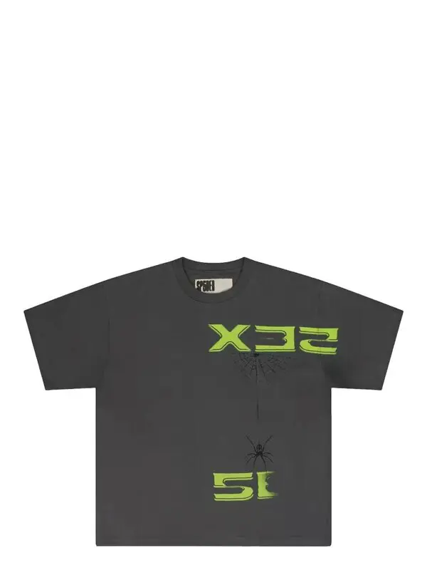 SP5DER 5ex Graphic-print T-shirt - Grey