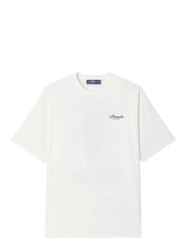 AFTERMATHS Logo-print T-shirt - Neutrals