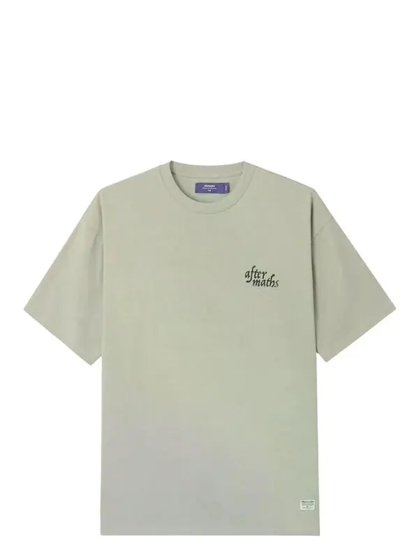 AFTERMATHS Graphic-print Cotton T-shirt - Green