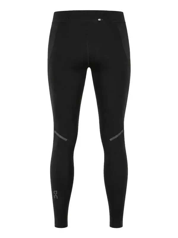 On Logo-print Panelled Leggings - Black
