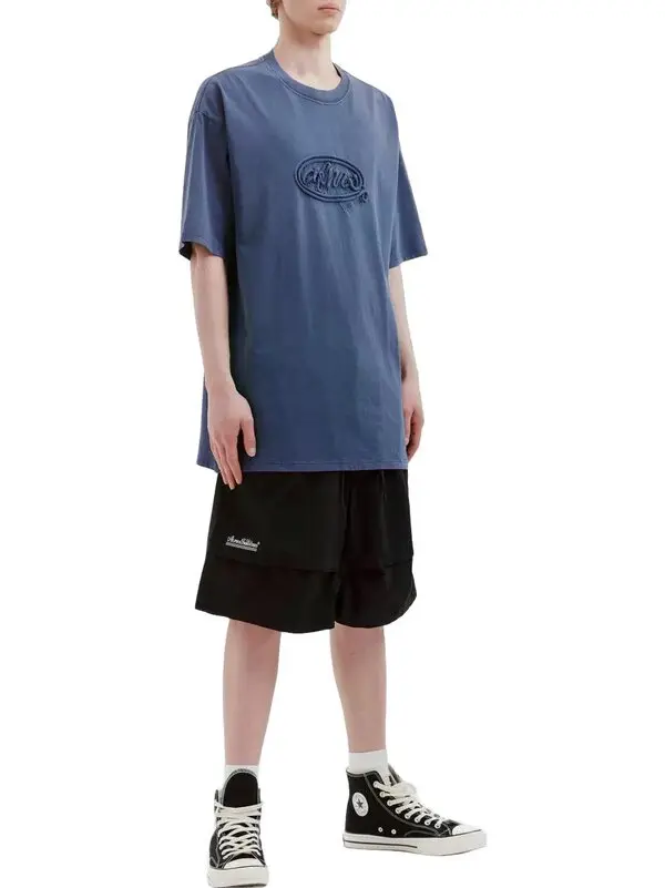 AFTERMATHS Rope-logo T-shirt - Blue