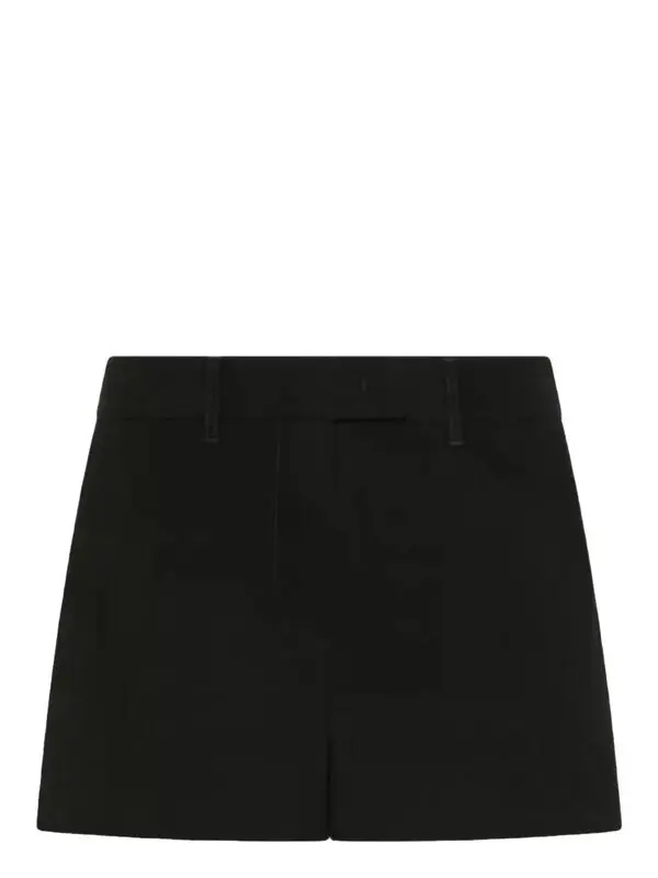 Marella Belt-loops Tailored Shorts - Black