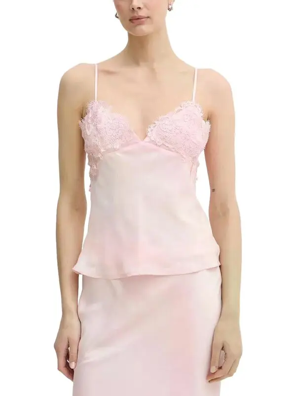 Bardot Elisa Lace-trim Camisole - Pink