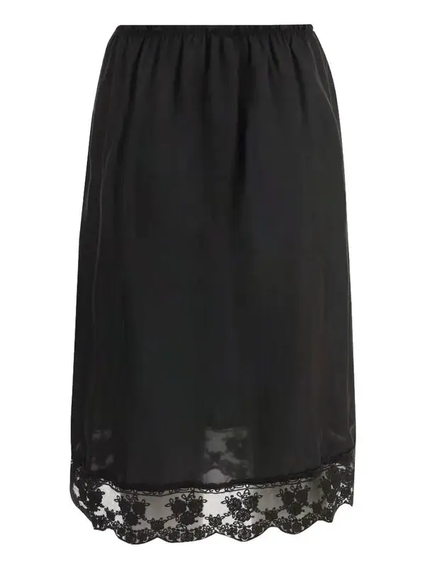 THE GARMENT Lace-trim Mini Skirt - Black