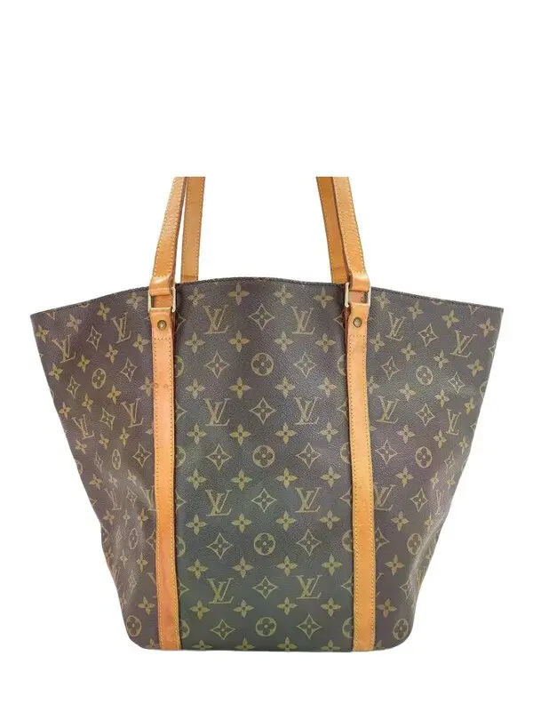 LOUIS VUITTON Monogram Sac Shopping Tote Bag - Brown