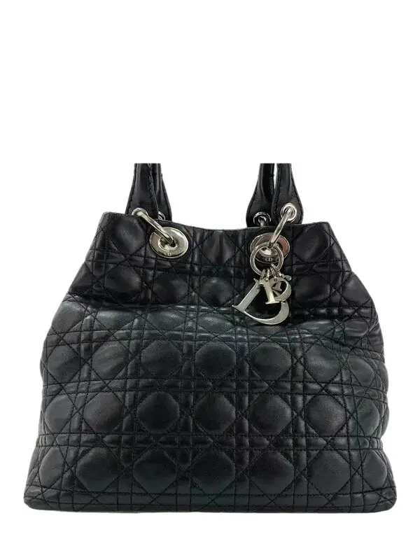 Dior Cannage Hand Bag - Black