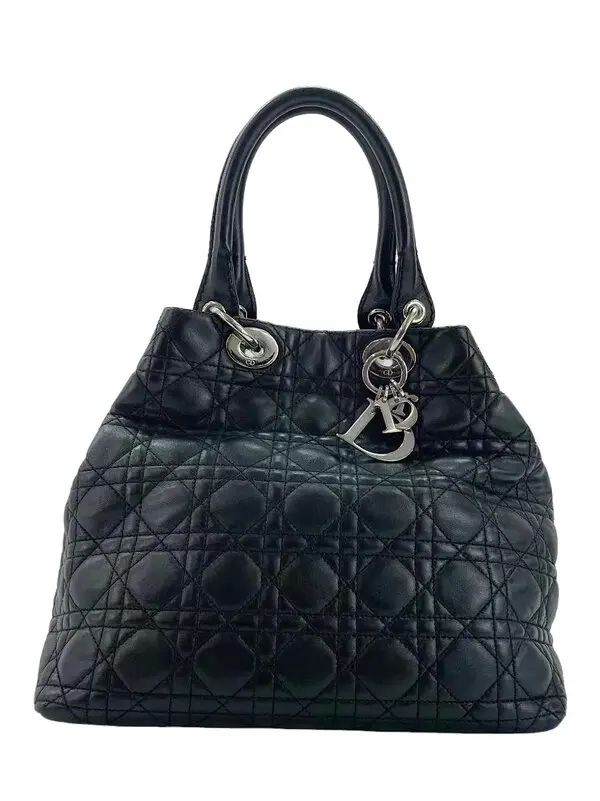 Dior Cannage Hand Bag - Black