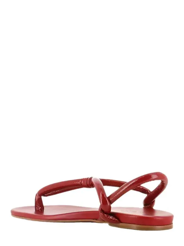 DEL CARLO Tubular Strap Sandals - Red