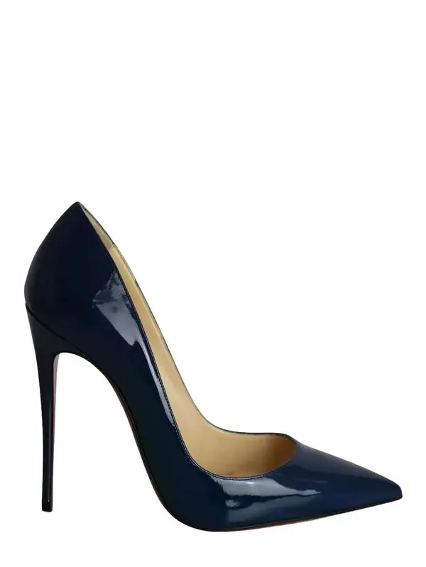 CHRISTIAN LOUBOUTIN So Kate Patent Leather Pumps - Blue