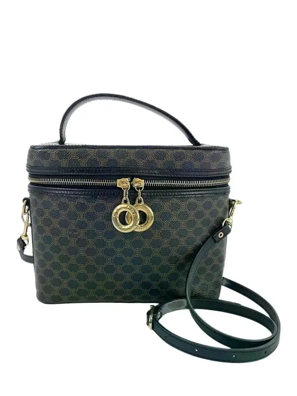 Celine Macadam Vanity Shoulder Bag - Black