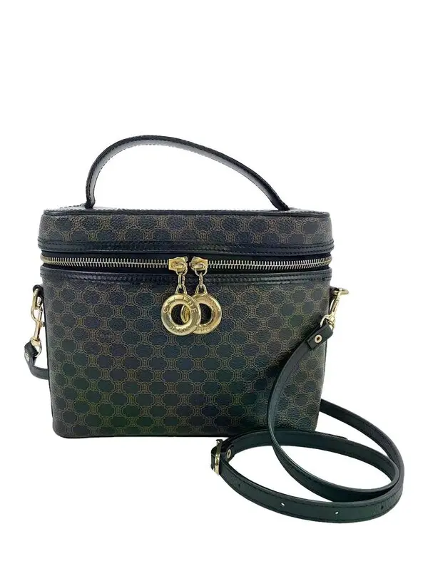 Celine Macadam Vanity Shoulder Bag - Black